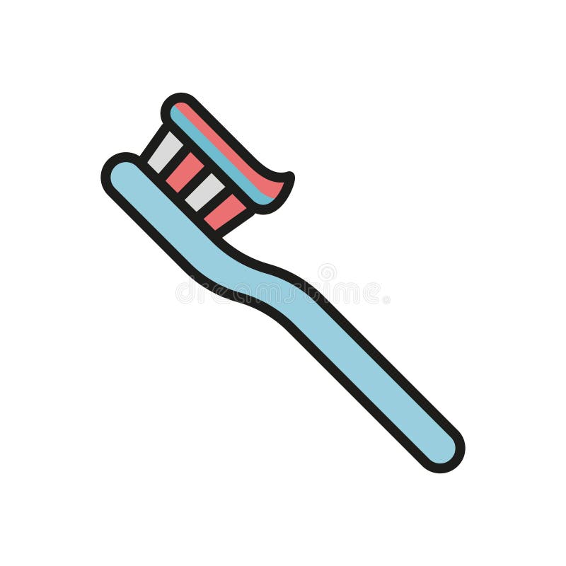 Tooth Brush Icon Vector Basic Design Simple and Modern Stock Vector - Illustration of medical ...