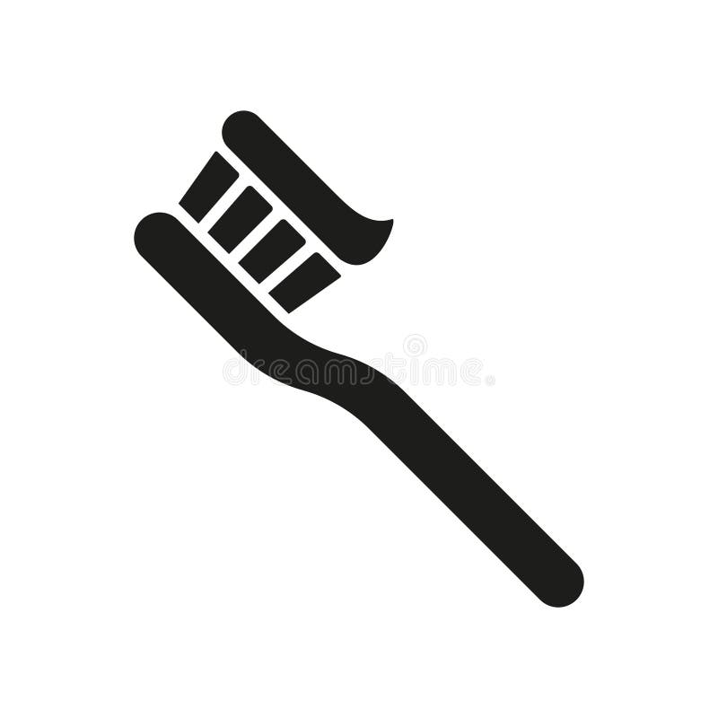Tooth Brush Icon Vector Basic Design Simple and Modern Stock Illustration - Illustration of ...