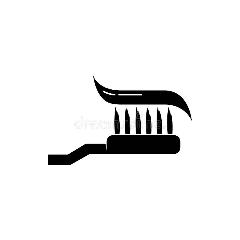 Tooth Brush Paste Logo Icon Vector Template Stock Vector - Illustration ...