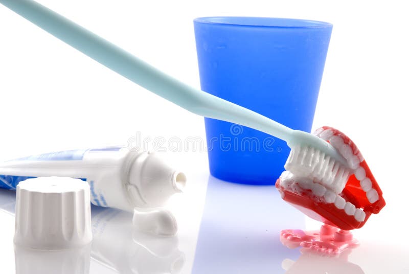 Brushing teeth stock photo. Image of dental, background - 57747860