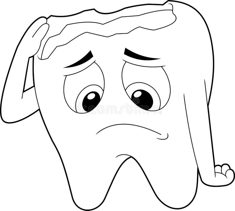 Crying Sick Tooth Cartoon Character Stock Illustrations – 163 Crying ...