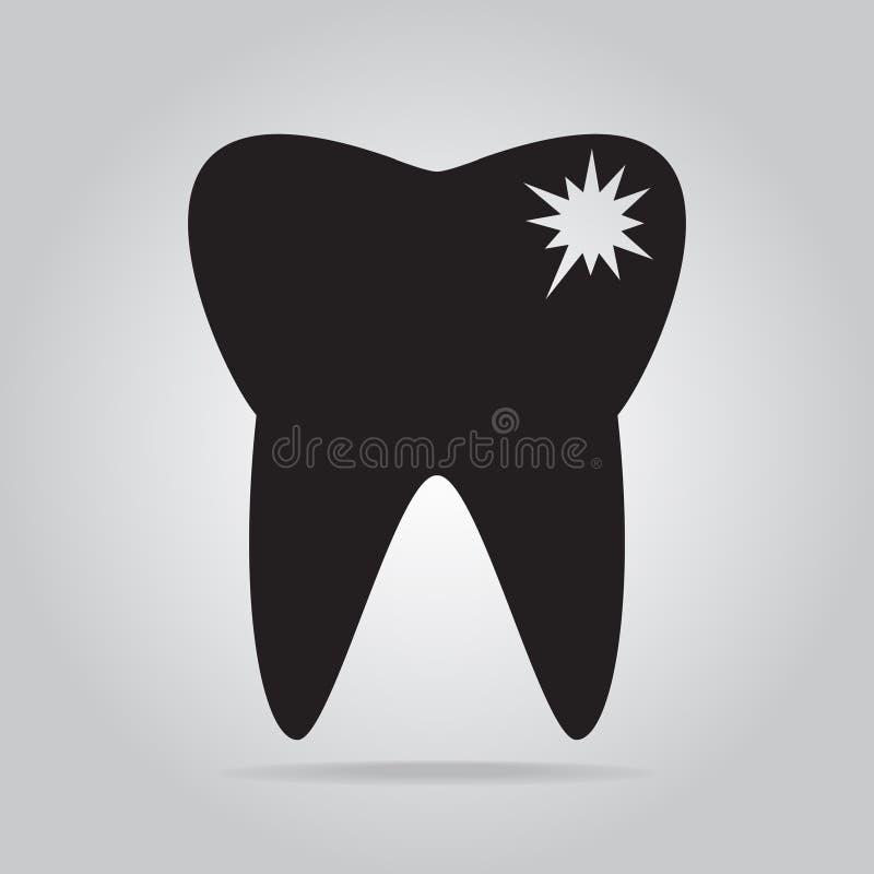 Tooth Caries, Tooth Decay Icon Stock Vector - Illustration of treatment ...