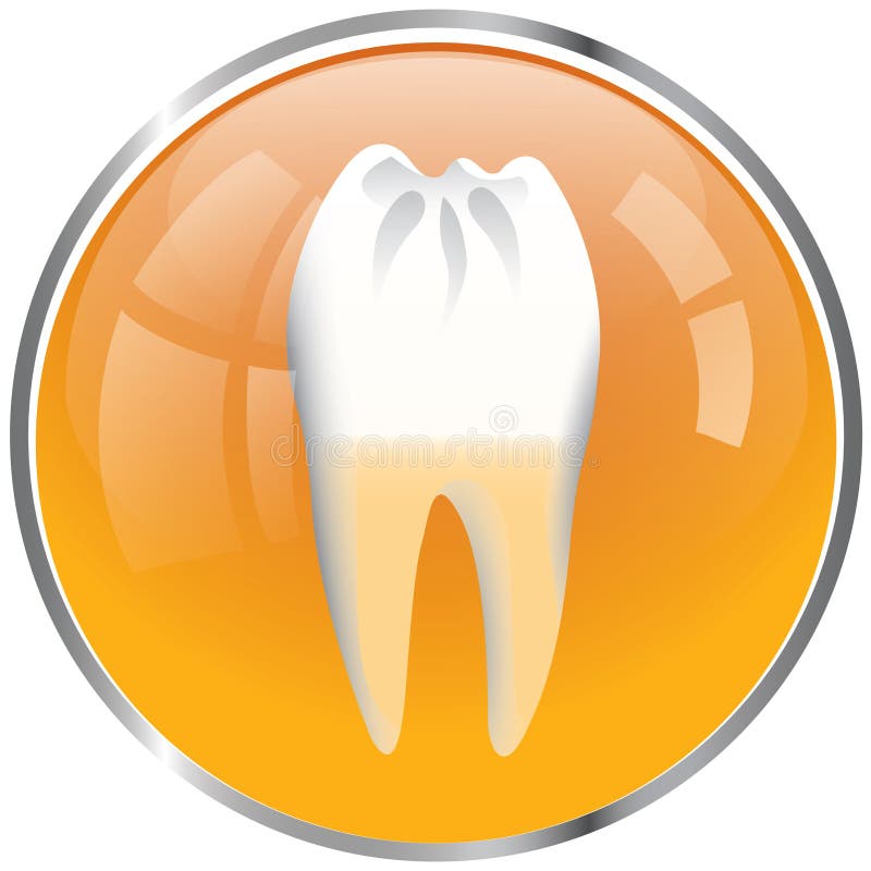 Tooth with Cavity. Vector Illustration Decorative Design Stock Vector ...
