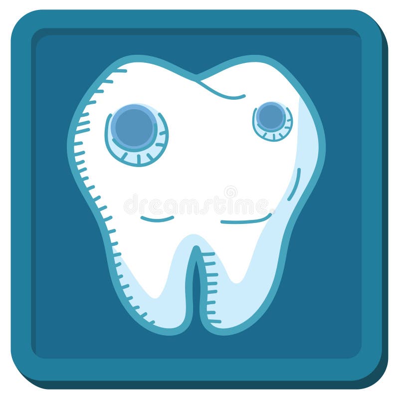 Tooth Cavity. Vector Illustration Decorative Design Stock Vector ...