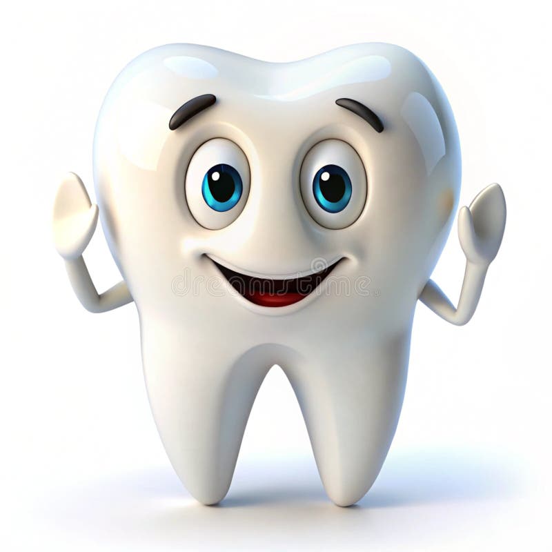 Tooth character stock illustration. Illustration of modern - 358339383