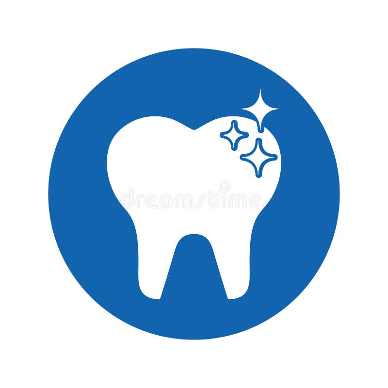 Tooth clean isolated icon stock vector. Illustration of dentistry ...