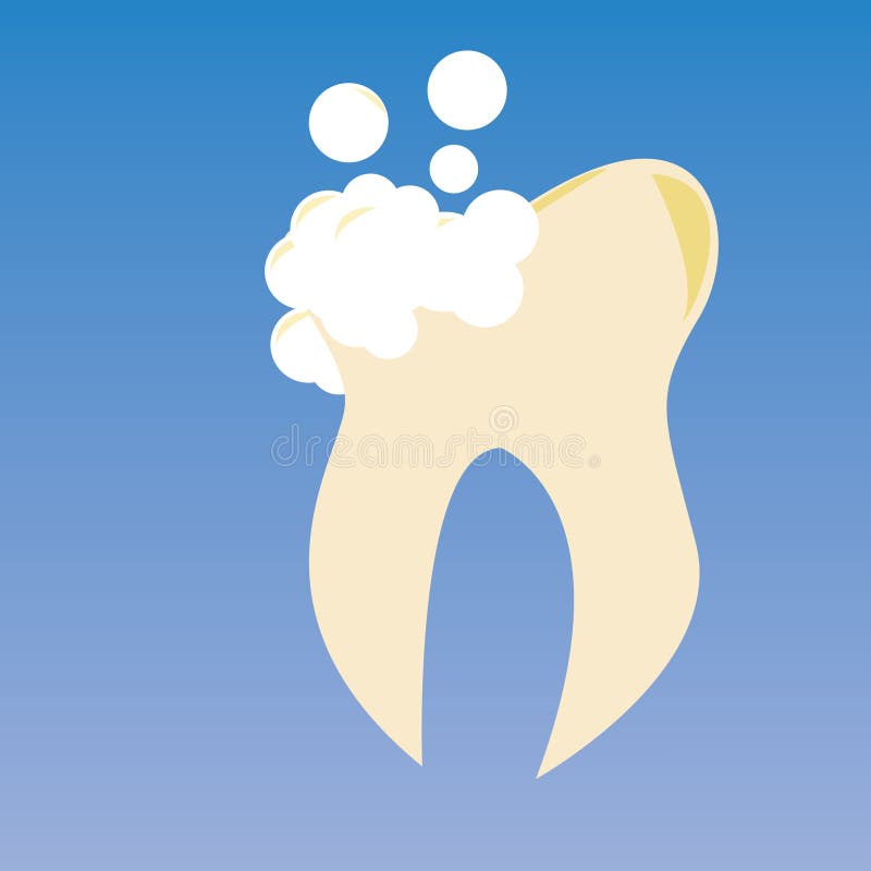 Tooth Cleaning. Vector Illustration Decorative Design Stock Vector ...