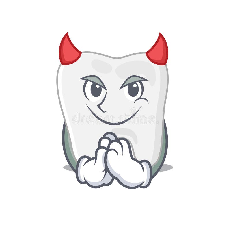 Tooth Clothed As Devil Cartoon Character Design Concept Stock Vector ... Tooth Clothed As Devil Cartoon Character Design Concept Stock Vector ...