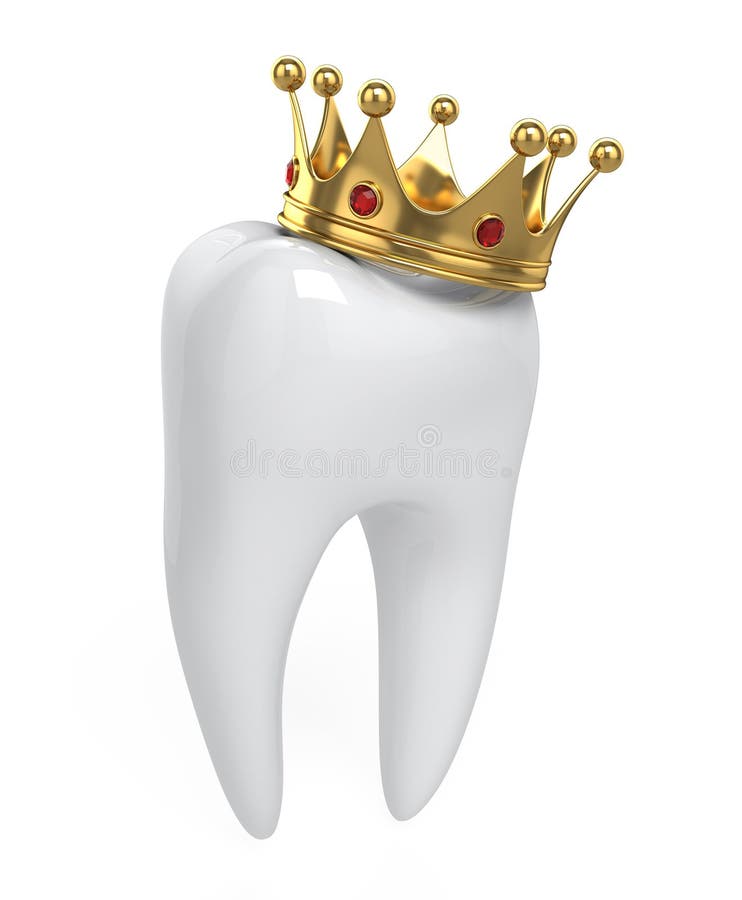 Tooth and crown stock illustration. Illustration of care - 23425105