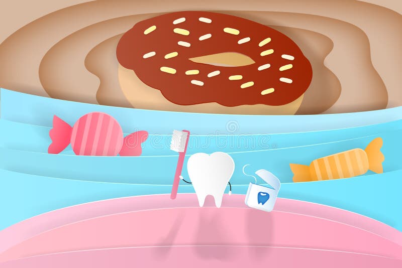 Tooth with decay problem stock vector. Illustration of cartoon - 116591013
