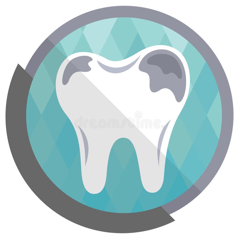 Tooth Decay. Vector Illustration Decorative Design Stock Vector ...