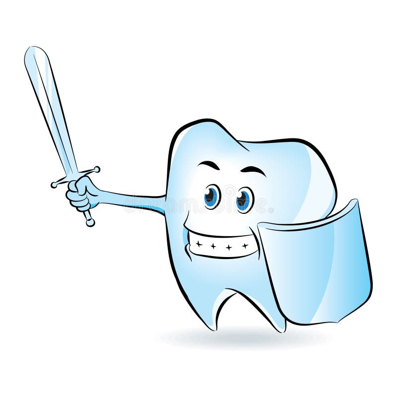Tooth Defense stock illustration. Illustration of humor - 16177722