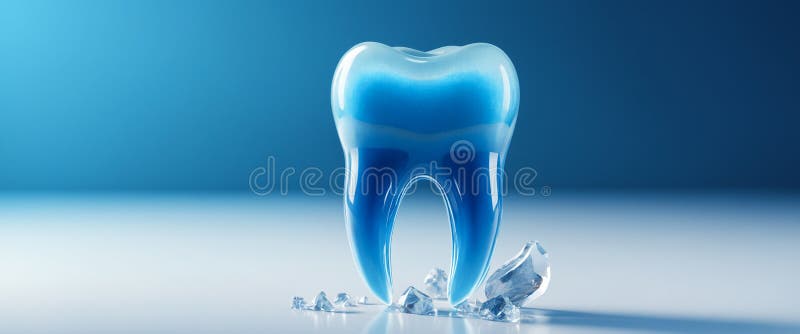 Tooth and Dental Floss - Depicting a Healthy Tooth with a Glowing ...