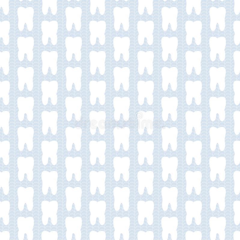 Tooth Dental Pattern Design Stock Vector - Illustration of background ...