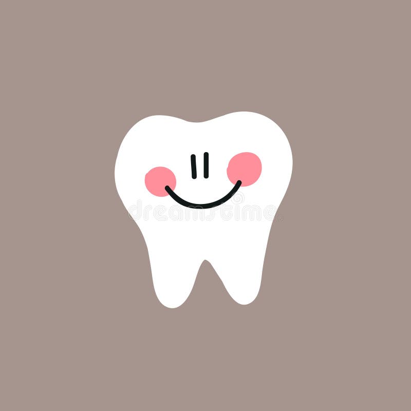 Tooth Doodle Icon, Vector Illustration Stock Illustration ...