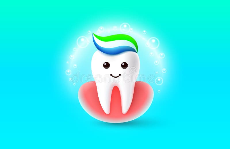 Tooth Emoji White, 3D Illustration of a Tooth on a Light Background ...
