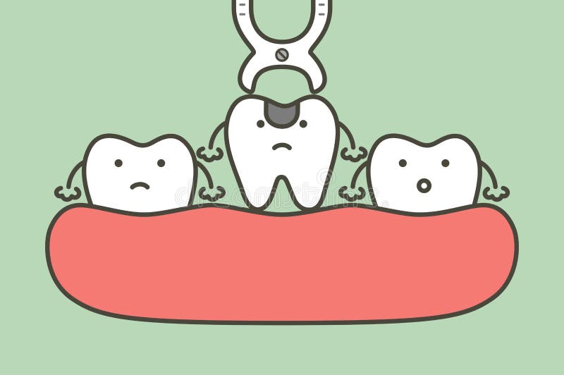 Cartoon Dentist Extraction Tooth Stock Illustrations 509 Cartoon