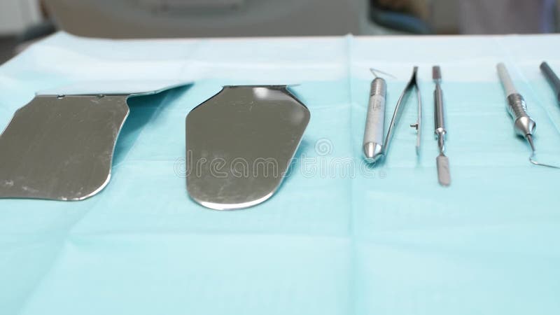 Tooth Extraction Devices on the Dentist S Table Stock Video - Video of ...