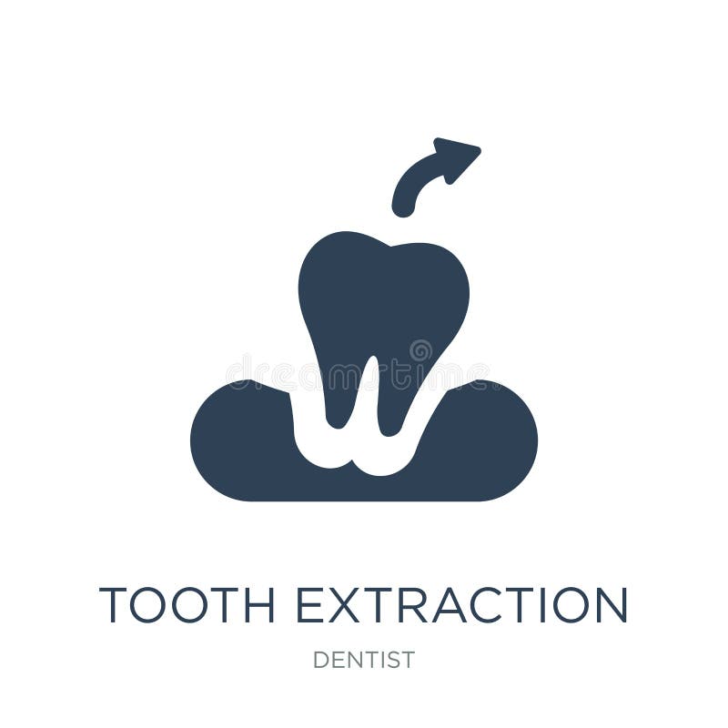 Tooth Extraction Icon in Trendy Design Style. Tooth Extraction Icon ...