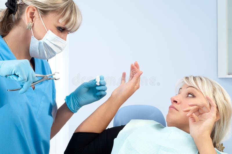 Tooth extraction joke stock image. Image of human, doctor - 8000003