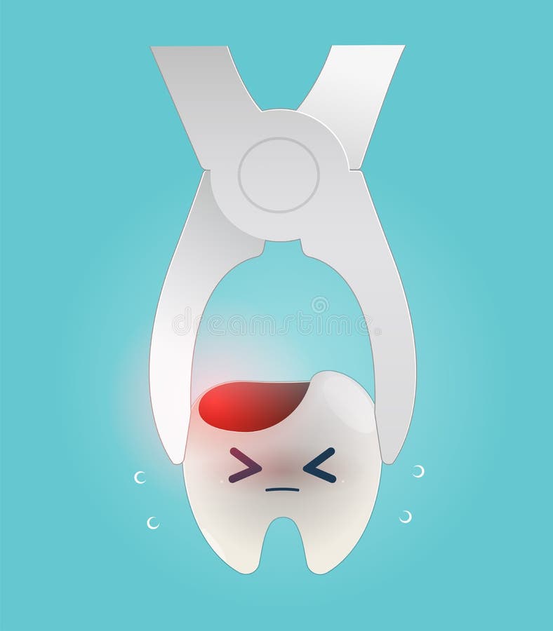 Tooth Extraction Icon in Different Style Vector Illustration. Two ...