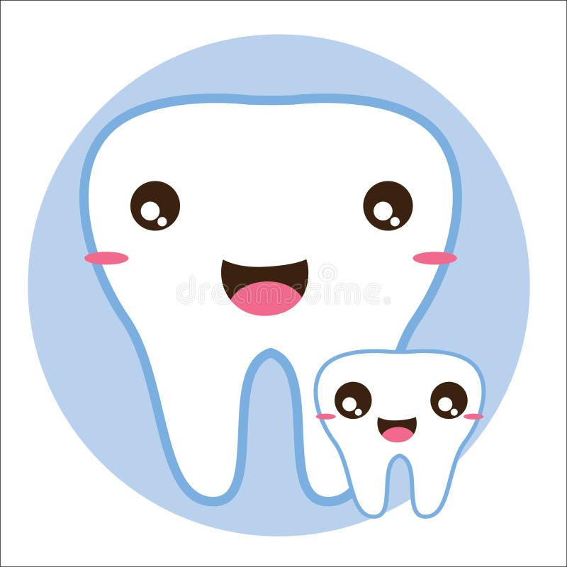 Tooth Face. Vector Illustration Decorative Design Stock Vector ...