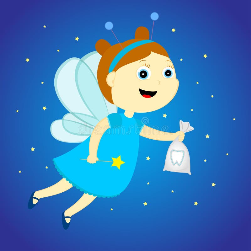 Tooth Fairy stock vector. Illustration of toothless, beautiful - 26906698