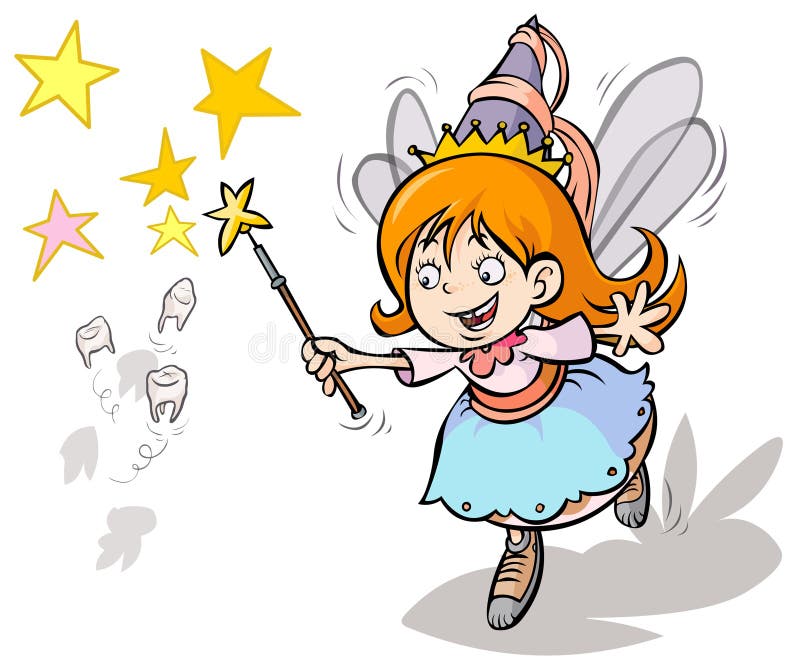 Tooth fairy stock vector. Illustration of dental, fantasy - 40679270