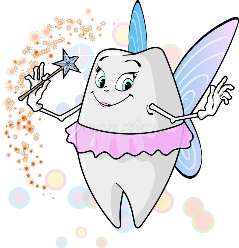 Tooth fairy stock vector. Illustration of magic, smile - 16992644