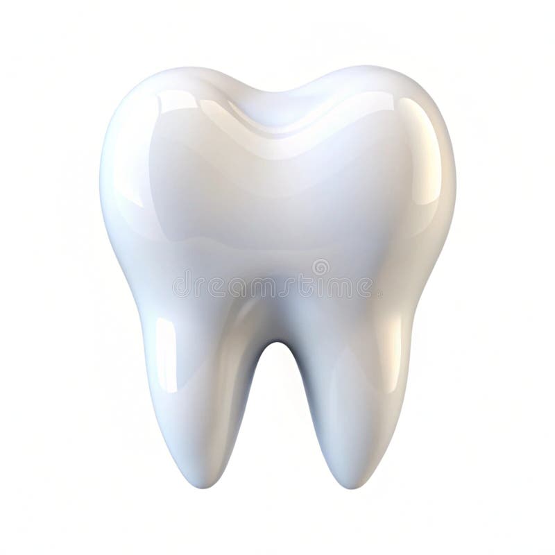 Clean tooth 3D icon stock illustration. Illustration of bright - 357503646