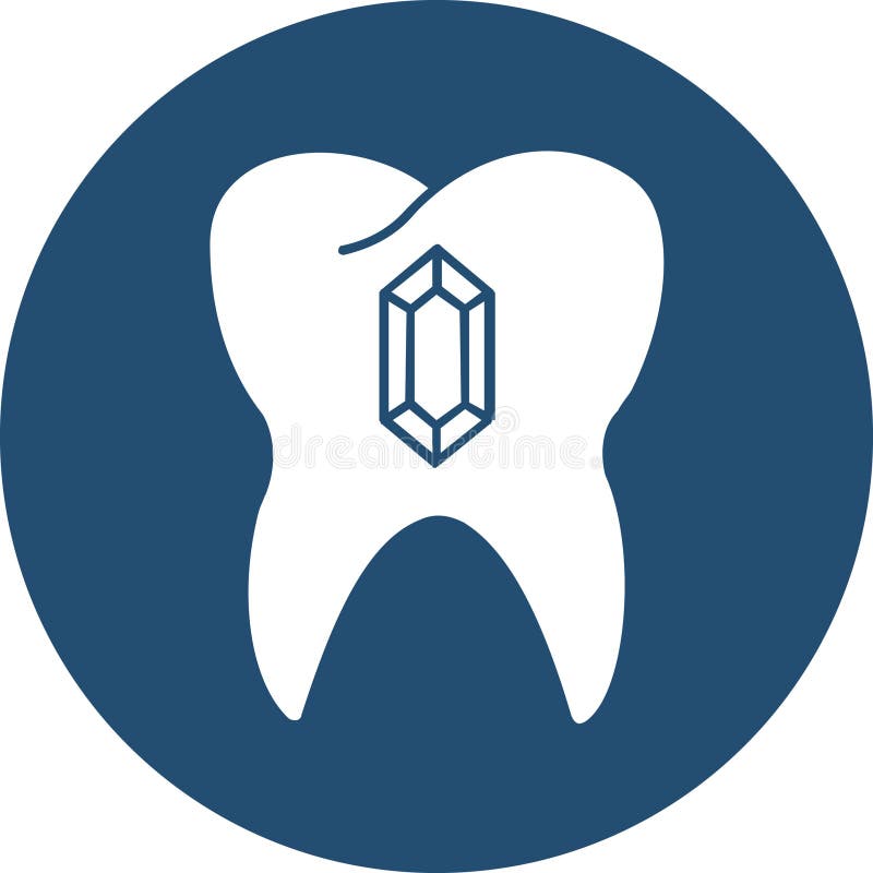 Tooth Gem Vector Icon with Trendy Background Colors that Can Easily ...