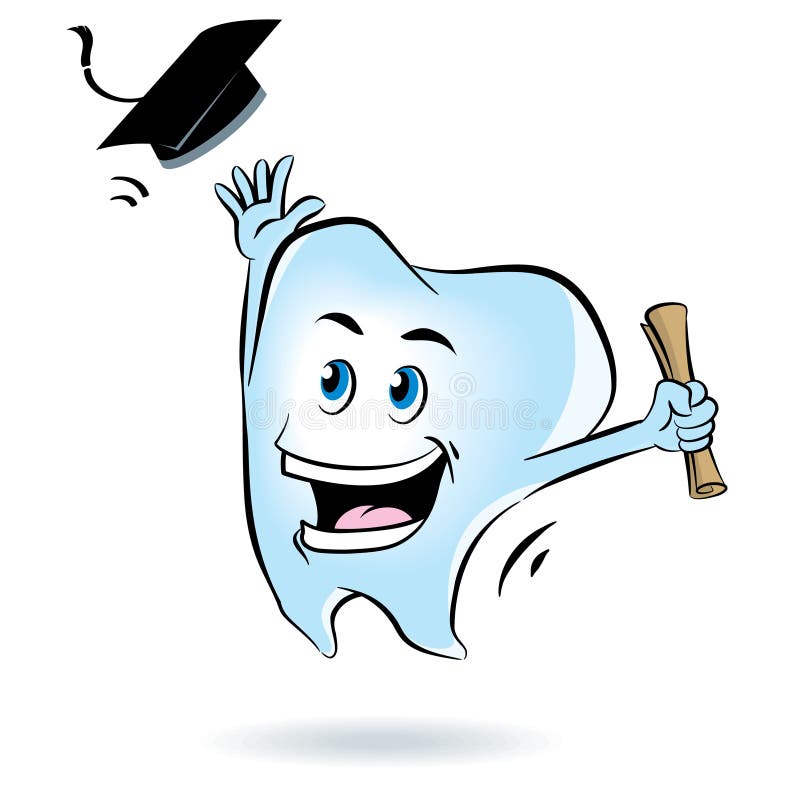 Tooth Graduation stock illustration. Illustration of human - 16177779