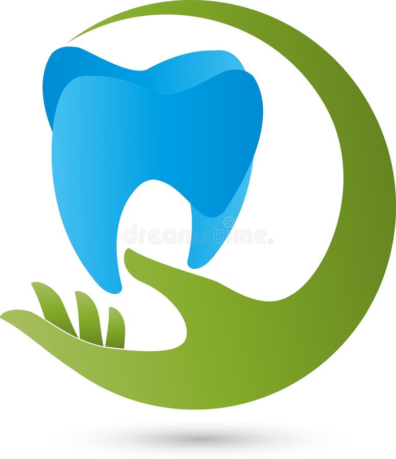 Tooth and Hand, Tooth and Dentist Logo Stock Vector - Illustration of ...