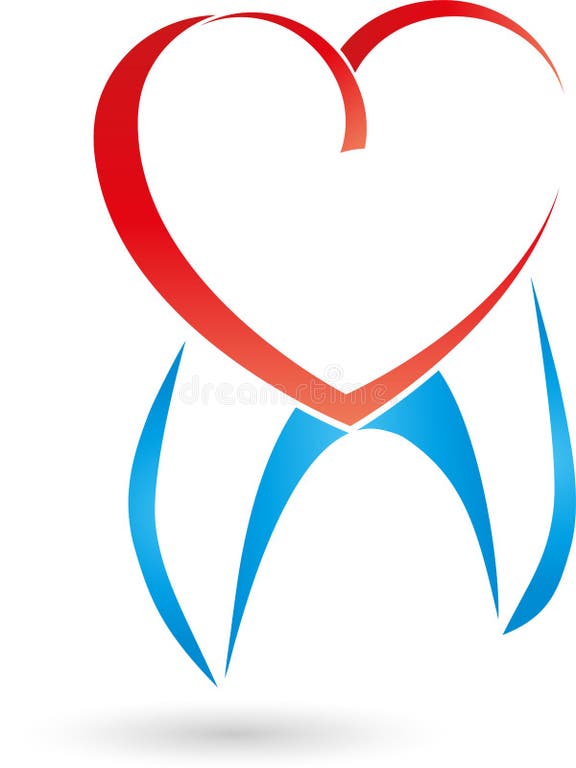 Tooth and Heart, Dentist Logo Stock Vector - Illustration of healing ...