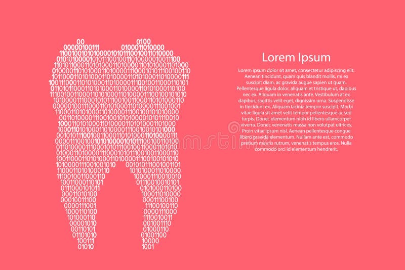 Human Root Tooth Model Vector Illustration Stock Vector - Illustration ...