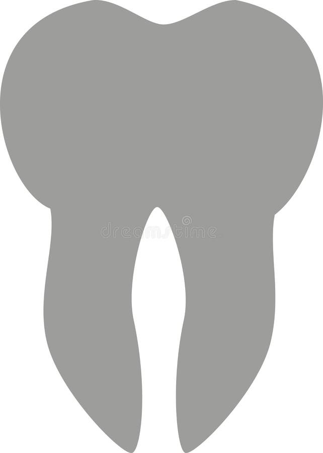 Tooth icon grey stock vector. Illustration of health - 107104609