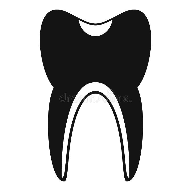 Tooth icon, simple style stock vector. Illustration of toothpaste ...