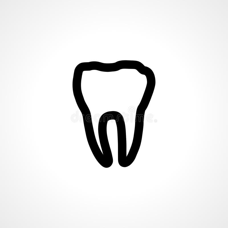 Tooth Icon. Tooth Vector Icon. Tooth Isolated Icon Stock Vector ...