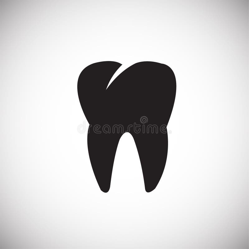 Tooth Icon on White Background Stock Vector - Illustration of good ...