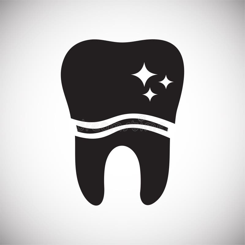 Tooth Icon on White Background for Graphic and Web Design, Modern ...