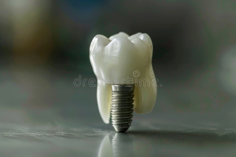 A Tooth Implant Displayed on a Table. Ideal for Dental Clinic ...