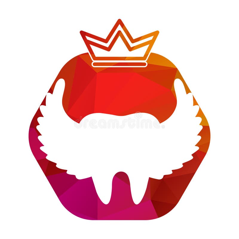 Tooth Inside a Shape of Hexagon with Crown Icon Vector Stock Vector ...