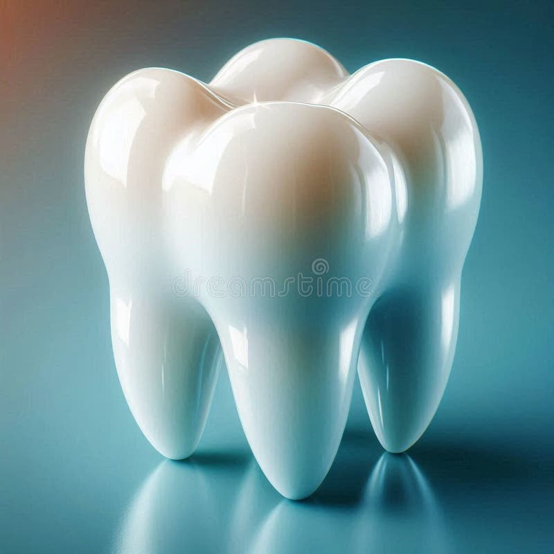 Tooth Isolated. Dental Crown of Molar Stock Illustration - Illustration ...