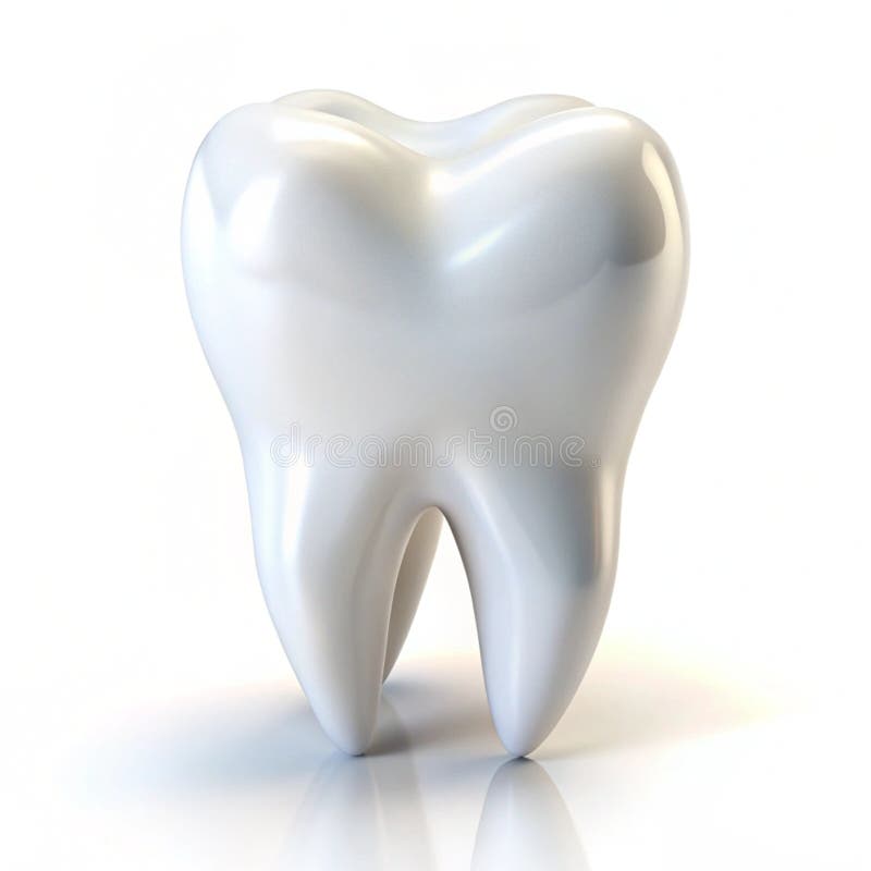 Clean tooth 3D icon stock illustration. Illustration of bright - 357503646