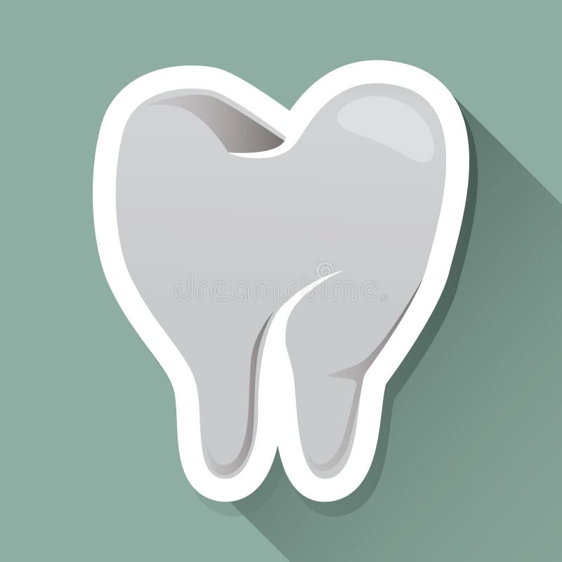 Tooth Label. Vector Illustration Decorative Design Stock Vector ...