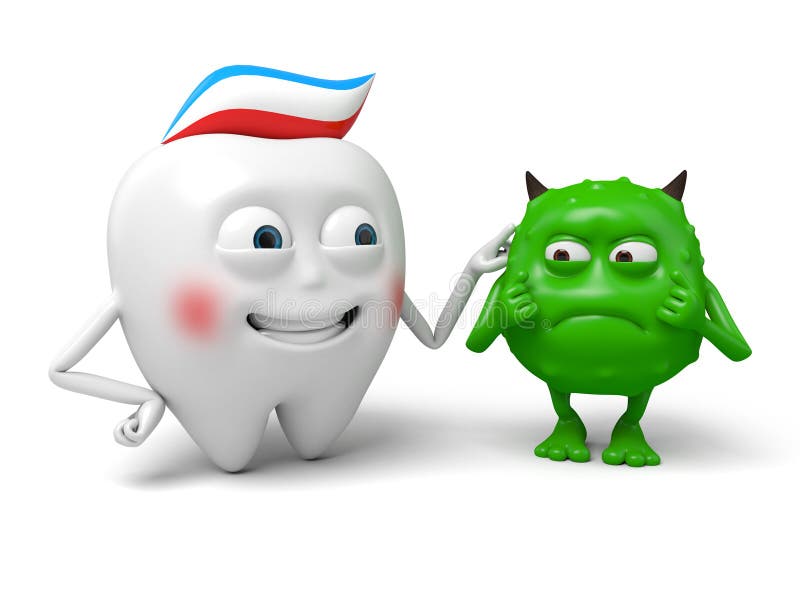 Tooth stock illustration. Illustration of toothpaste - 78771836
