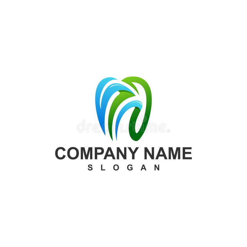 Tooth logo stock illustration. Illustration of green - 162141362