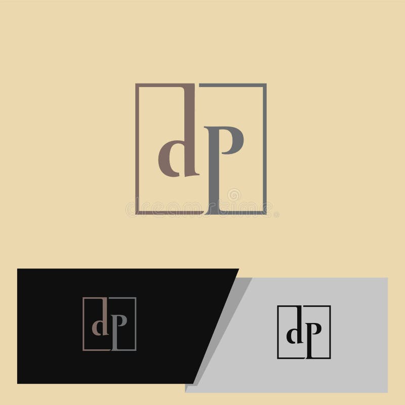 Initial letter DP logo stock vector. Illustration of frame - 248247951