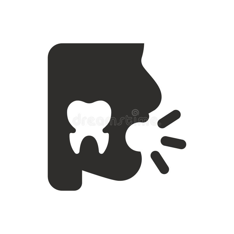 Tooth pain icon stock vector. Illustration of tooth - 244537458