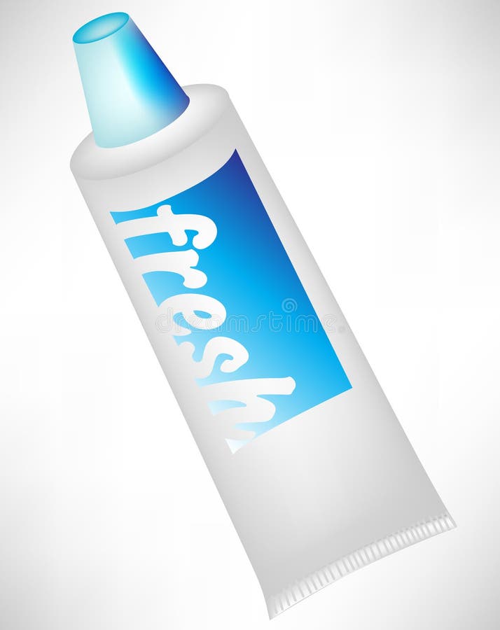 Tooth paste stock vector. Illustration of wisdom, permanent - 22342002